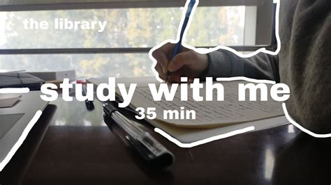 STUDY WITH ME Min At The Library NO MUSIC REAL SOUNDS YouTube