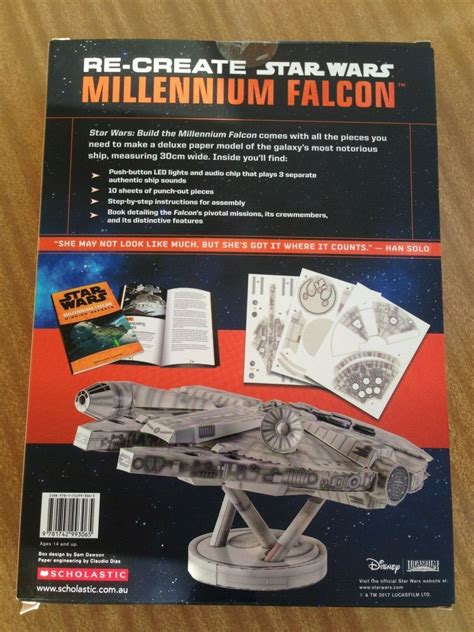 Star Wars Build The Millennium Falcon Deluxe Papermodel Kit