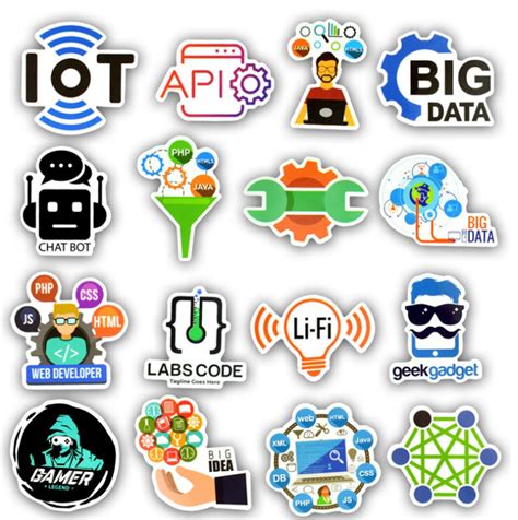 Pcs Programming Style Stickers Diy Decoration Etsy