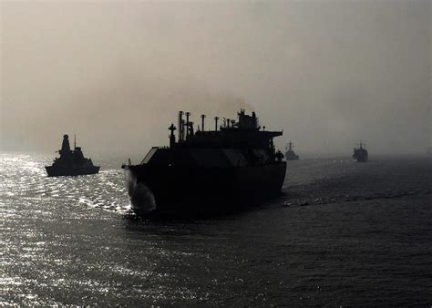 Spotd Lng Carrier Escorted By Combined Task Force 521