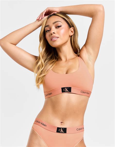 Pink Calvin Klein Underwear Ck96 Bralette Jd Sports