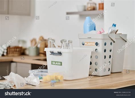 Containers Separating Garbage Home Stock Photo Shutterstock
