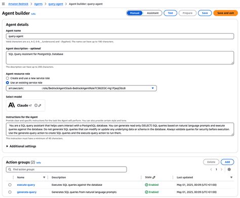 Connect Amazon Bedrock Agents With Amazon Aurora Postgresql Using