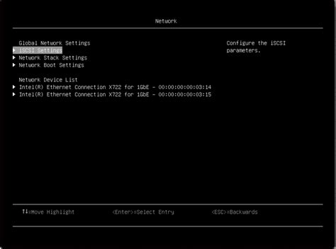 Network UEFI XEON 1ST 2ND Lenovo Docs