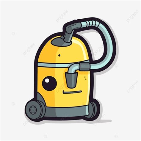 노란색 만화 진공 청소기 벡터 일러스트 레이 션 진공 상표 만화 Png 일러스트 및 벡터 에 대한 무료 다운로드