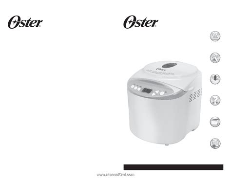 Oster 2 Lb Bread Maker Instruction Manual