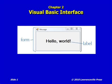 Pdf Chapter 2 Visual Basic Interface Geneva High · Pdf Fileslide 6