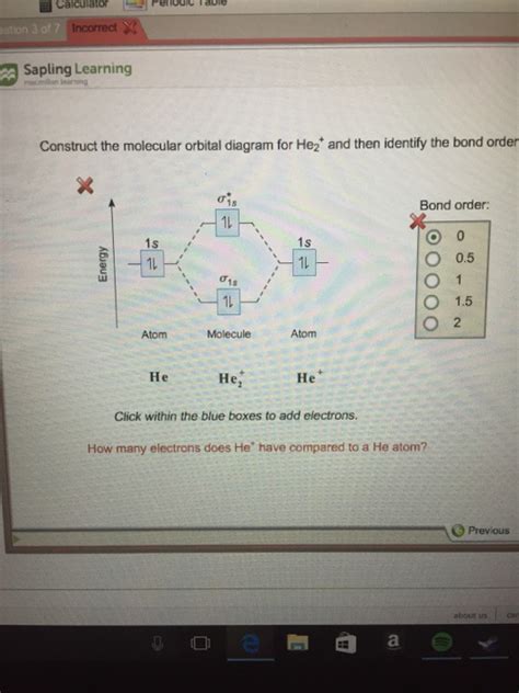 Construct The Molecular Orbital Diagram For H2 And Then Identify The