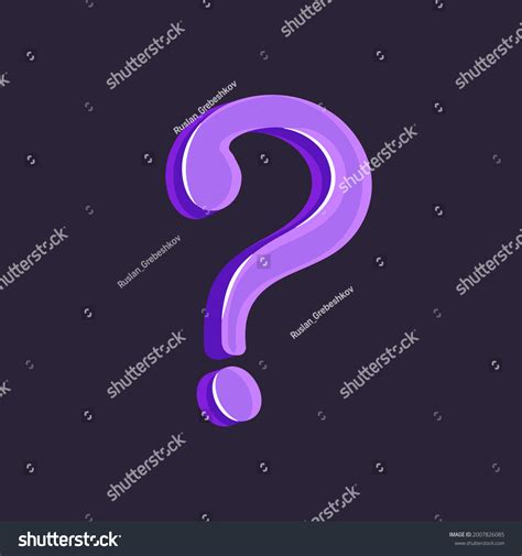 Question Mark Punctuation Mark Doubt Writing Stock Vector Royalty Free