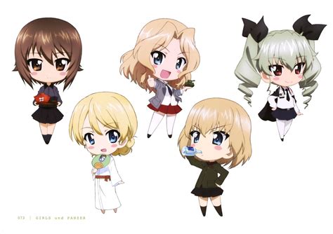 Girls Und Panzer Anchovy Darjeeling Katyusha Kay Girls Und Panzer