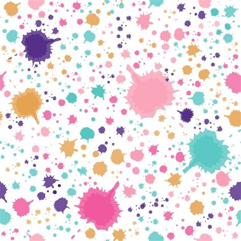 Premium Vector Abstract Color Splash Seamless Pattern Abstract