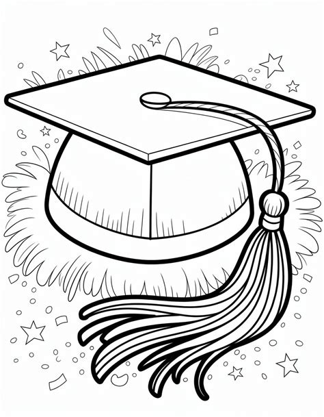 Free Graduation Coloring Pages Pdf Printables Colorings