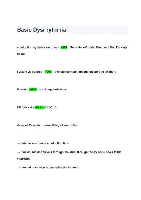 Relias Dysrhythmia Basic Test Answers Solution Guide 2022 Updated 2023