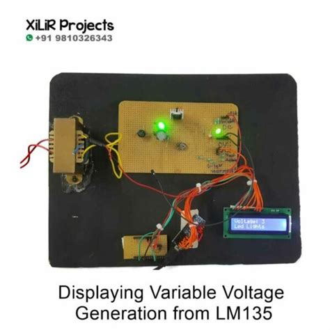 Displaying Variable Voltage Using Lm 135 Mtech Btech Engineering