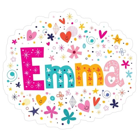 Emma Sticker Vinyl Decal Stickers Stickers Emma