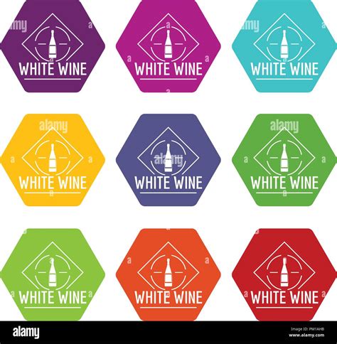 Wine Icons Set 9 Vector Stock Vector Image And Art Alamy
