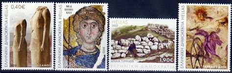 UNESCO Welterbestätten 2022 Europa Griechenland 2022 Briefmarken Blocks