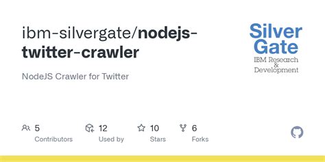 Github Ibm Silvergatenodejs Twitter Crawler Nodejs Crawler For Twitter
