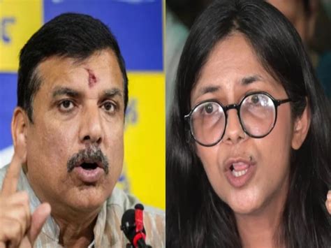 Sanjay Singh Meets Swati Maliwal At Her Residence Accompanied Dcw
