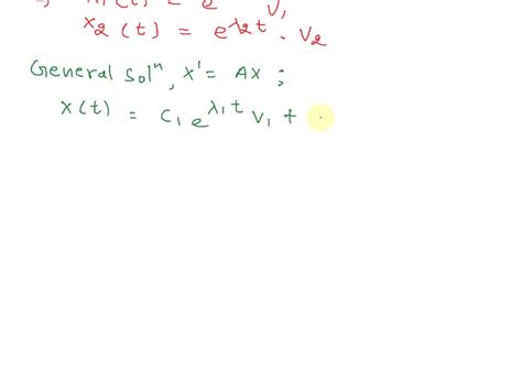 solved problem 2 consider the linear system of diff eq where a is a