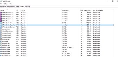 background process access denied to path orchestrator uipath