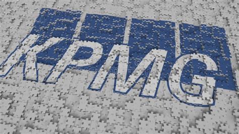 Kpmg Logo On The Screen In A Meeting Room Editorial 3d Rendering