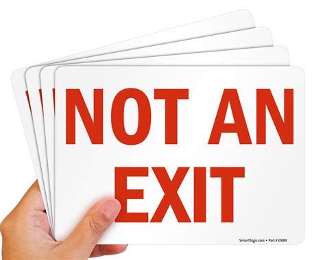 Printable Emergency Exit Sign