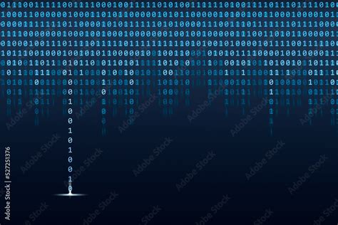 Binary Code Abstract Technology Wallpaper Of Binay Data Falling From