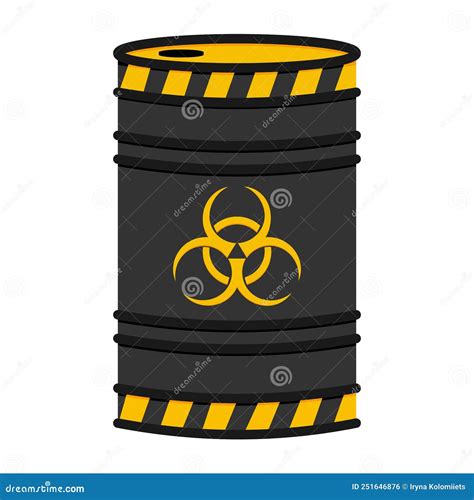 Vat Met Nucleaire Verontreiniging Biogevaarlijk Radioactief Afval