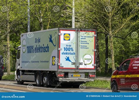 Lidl Company Truck At Amsterdam The Netherlands 4 5 2023 Editorial Photo Image Of Supermarket
