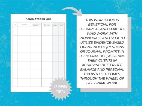 Panic Attacks And Panic Disorder Workbook Anxiety Attack Worksheet Therapy Worksheets Self