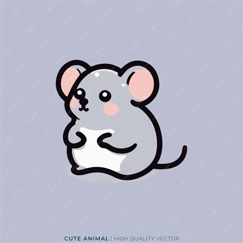 Premium Vector Tiny Mouse Cute Animal Vector Illustration