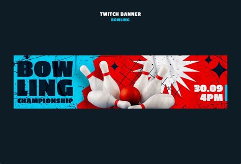 Premium Psd Bowling Game Tournament Template