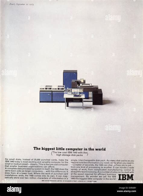 S UK IBM Magazine Advert Stock Photo Alamy