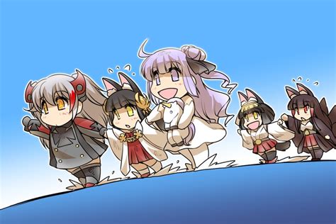 Prinz Eugen Unicorn Akagi Nagato And Mutsu Azur Lane Drawn By