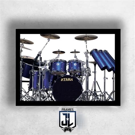 Quadro Decorativo Instrumentos Musicais Bateria Percussão Elo7