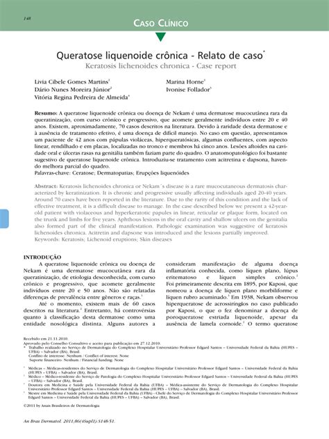 Pdf Keratosis Lichenoides Chronica Case Report