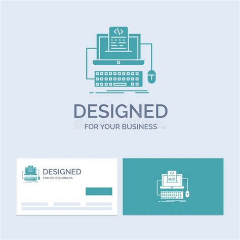 Code Coding Computer Monoblock Screen Business Logo Glyph Icon
