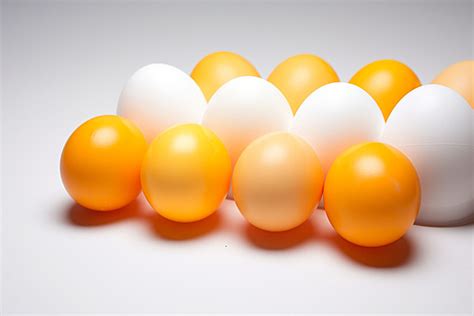 White And Yellow Eggs Background Ball Missing No People Background
