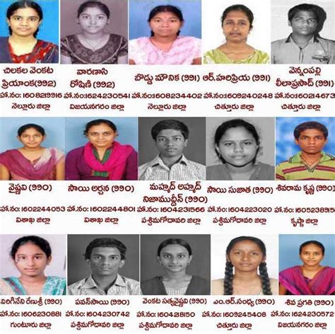 AP Inter Toppers List Highest Marks For St Year Nd Year With Photos Here
