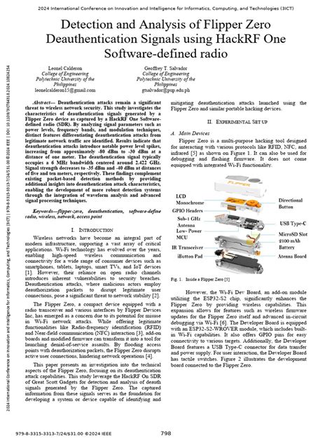 Detection And Analysis Of Flipper Zero Deauthentication Signals Using
