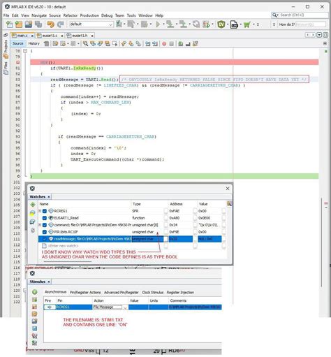 Debugging Mplab X Ide Simulator Problem Applying Stimulus To Uart