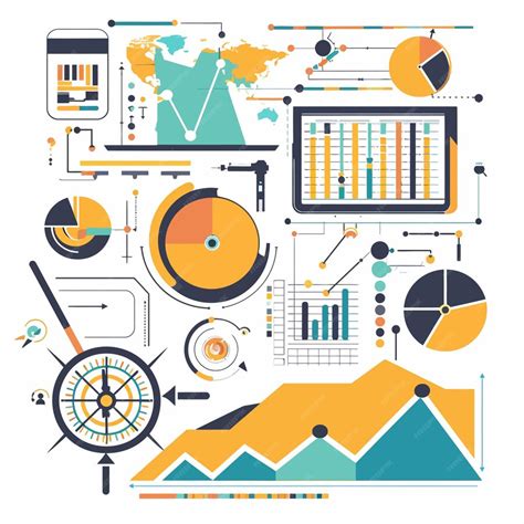 Premium Vector Data Analytics Vector Illustration