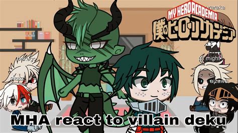 MHA React To Villain Deku My Hero Academia Amv Bnha Part 1 YouTube
