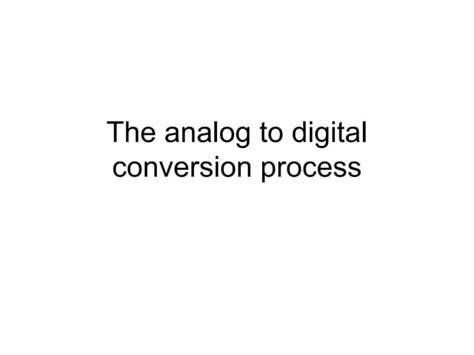 Digital To Analog Conversion Ppt