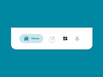 Navigation Bottom Bar AdobeXd By Gajendra Singh Rathore On Dribbble
