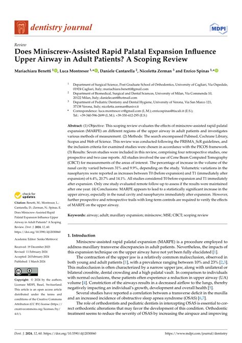 Pdf Does Miniscrew Assisted Rapid Palatal Expansion Influence Upper