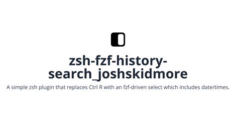 Zsh Fzf History Search Fig