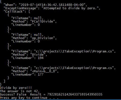 I Take Exception Codeproject
