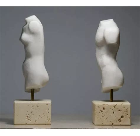 Set Desnudo Cuerpo Femenino Y Masculino Torso Estatua Gri en venta en San Pedro Garza García